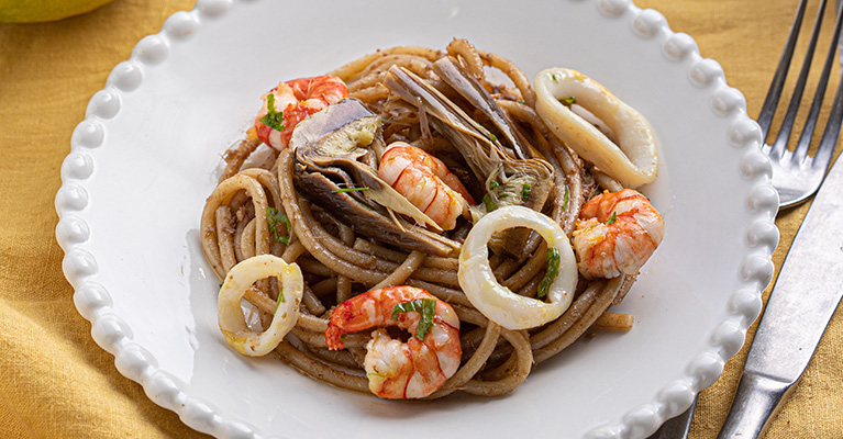 Fusilli Garofalo avec saumon et poivre rose - Pasta Garofalo Recettes