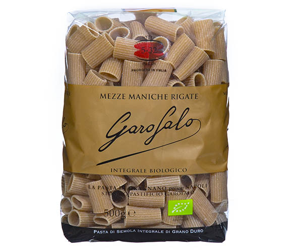 Whole Wheat Mezze Maniche Rigate Pasta Garofalo - La pasta di Gragnano PGI